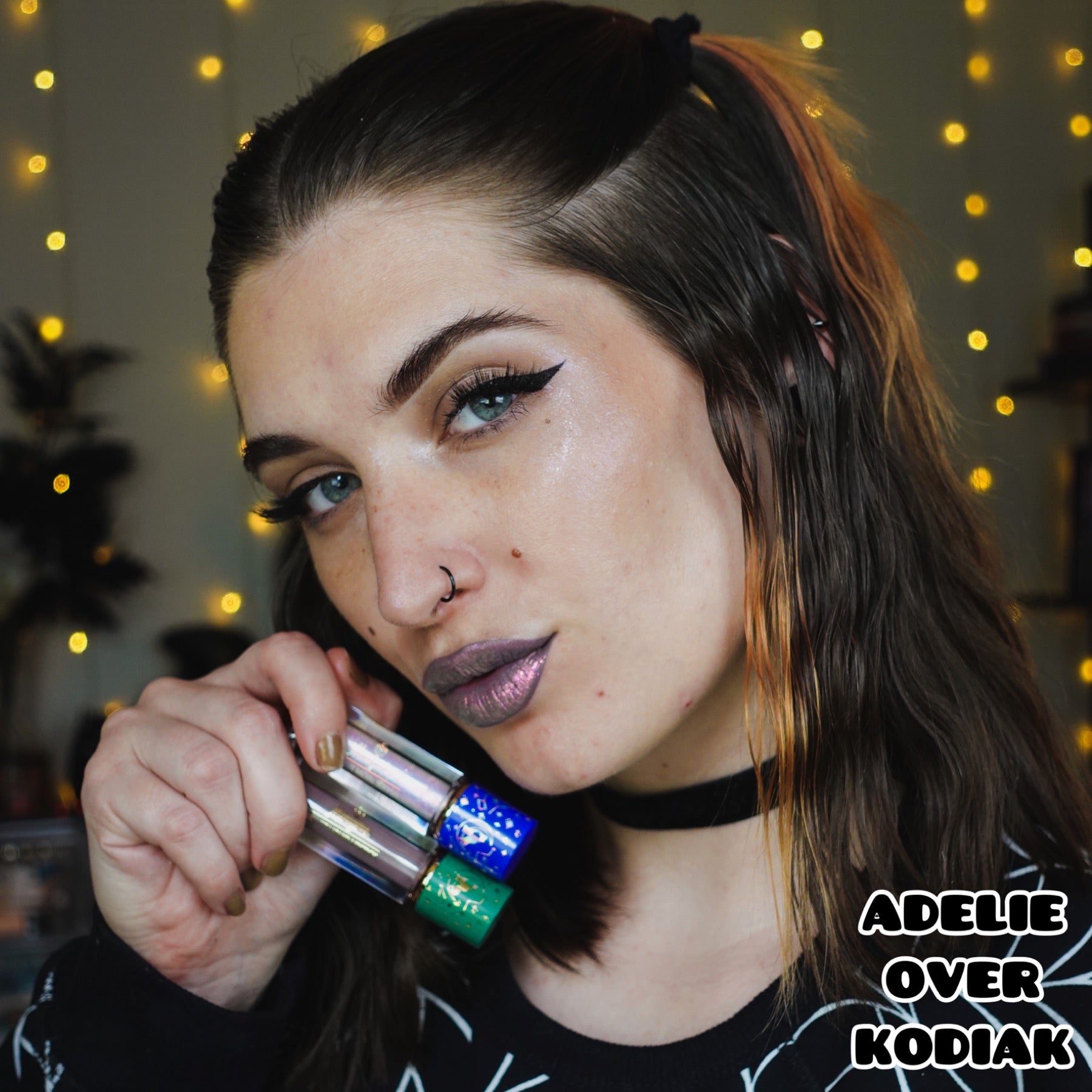 Sparkly Iridescent Rainbow Multichrome Liquid Eyeshadow & Lipstick ...