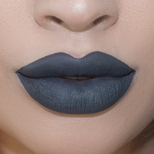 Long Lasting Dark Gun Metal Gray Matte Liquid Lipstick | Artemis ...