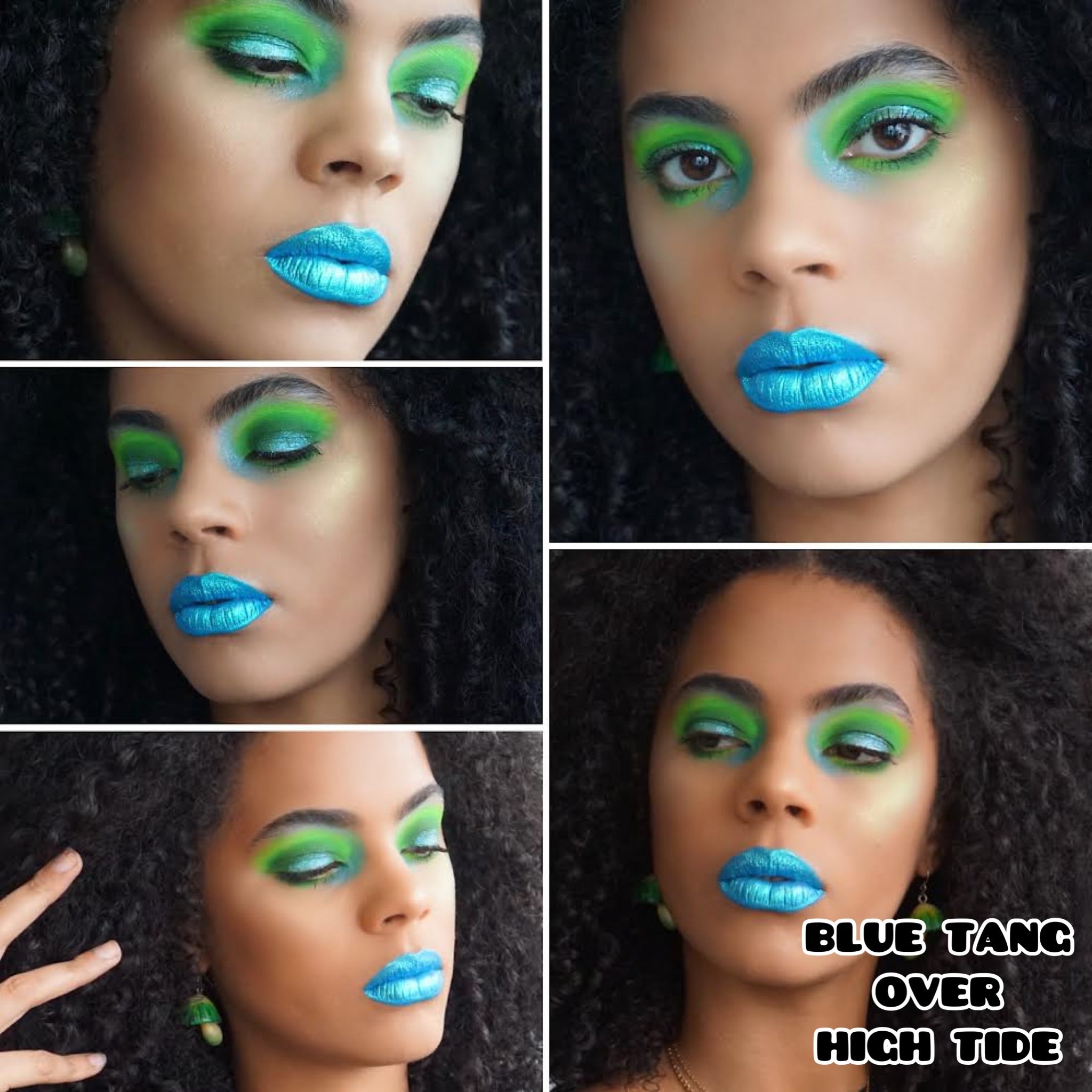 Sparkly Blue Multichrome Liquid Eyeshadow & Lipstick Glitter Topper ...